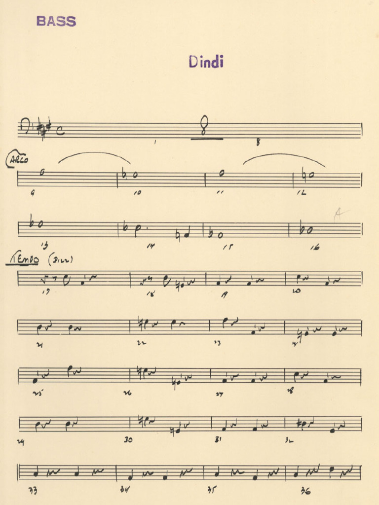 Dindi III Bass | PDF