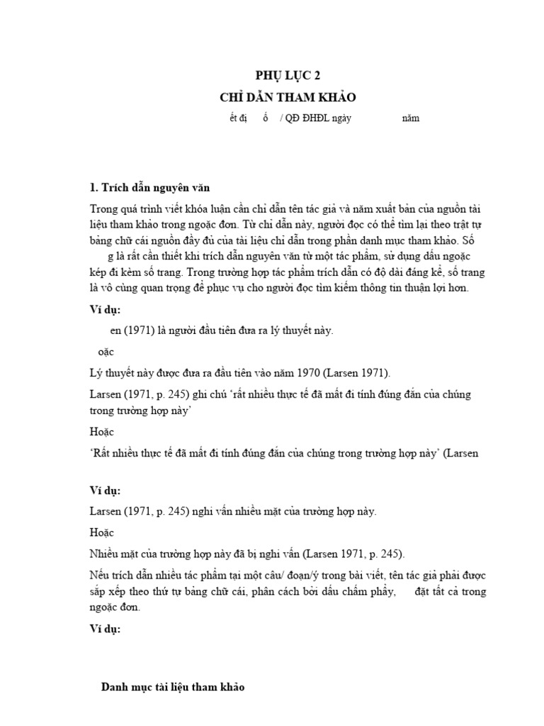 phu - luc - 2 - chỉ dẫn tham khảo | PDF