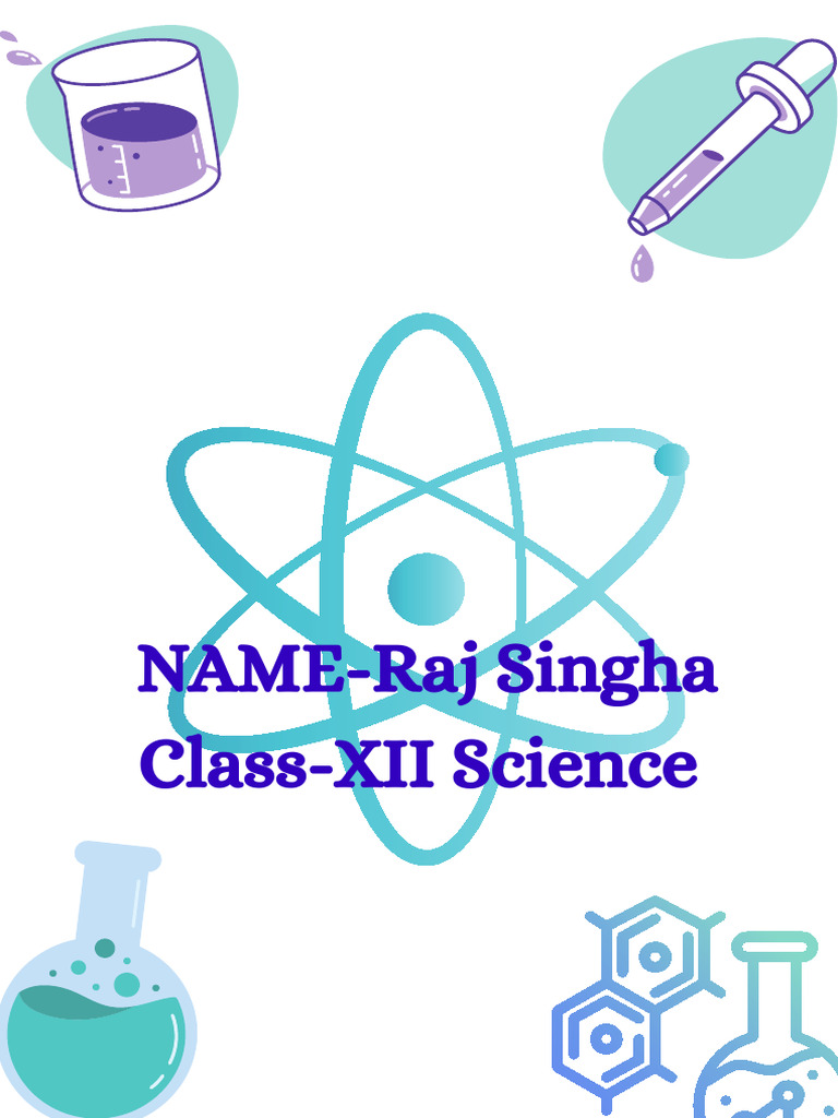 Colorful Illustration Chemistry Blank Paper A4 Document | PDF