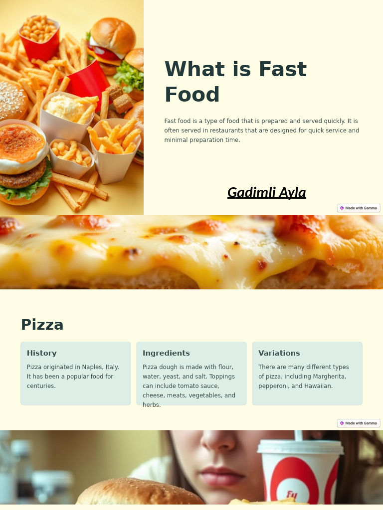 Copy of Copy of What is Fast Food | PDF