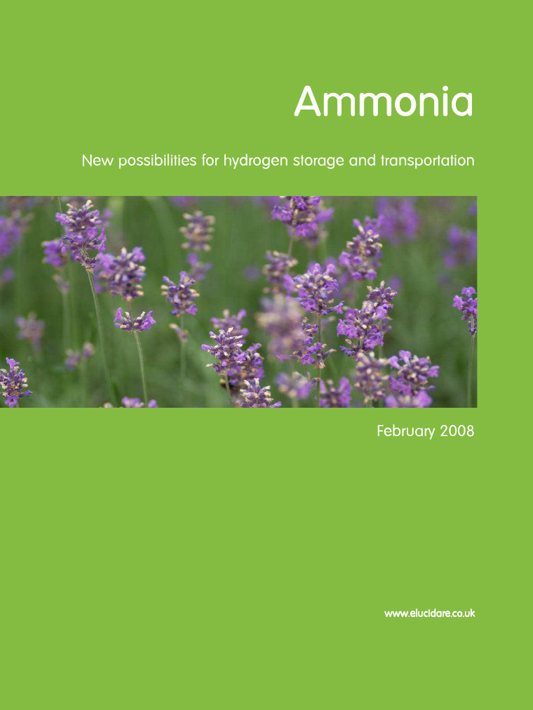 Ammonia as H2 Carrier | PDF | Ammonia | Hydrogen