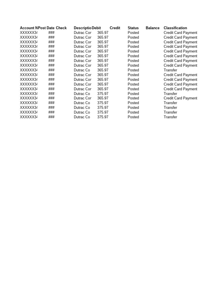Account History | PDF