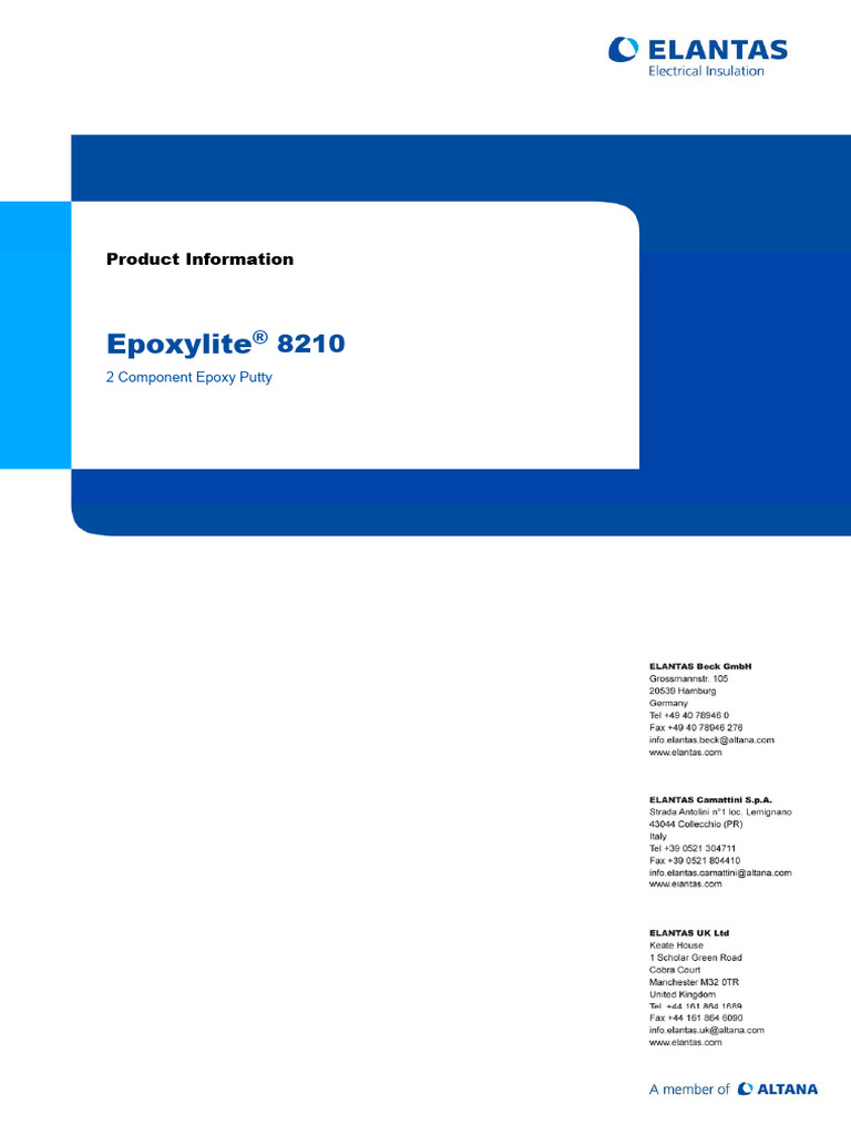 Microsoft Word - Epoxylite 8210 - TDS - 2008 | PDF | Epoxy | Building ...