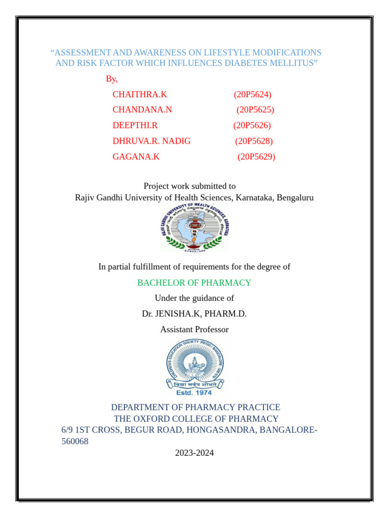 Very New Thesis Border Pages | PDF | Diabetes | Insulin