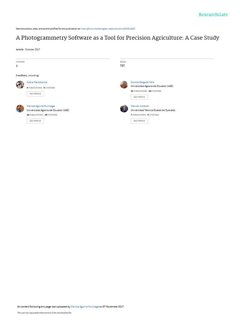 photogrammetry (1) | PDF | Unmanned Aerial Vehicle | Topography