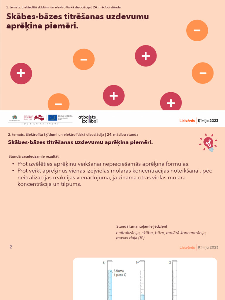 2 - 24 - P - Skābes-Bāzes Titrēšanas Uzdevumu Aprēķina Piemēri ...