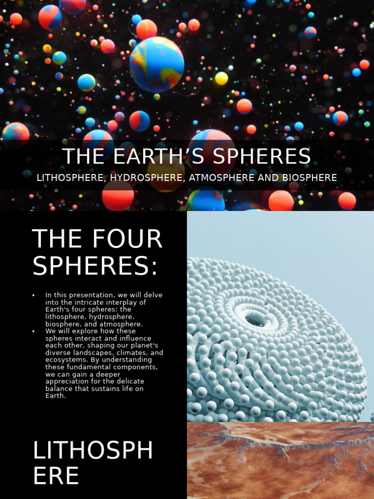 The Earth's Spheres | PDF | Earth Sciences | Atmosphere Of Earth