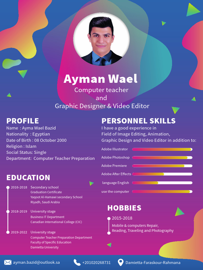 CV Ayman Wael | PDF