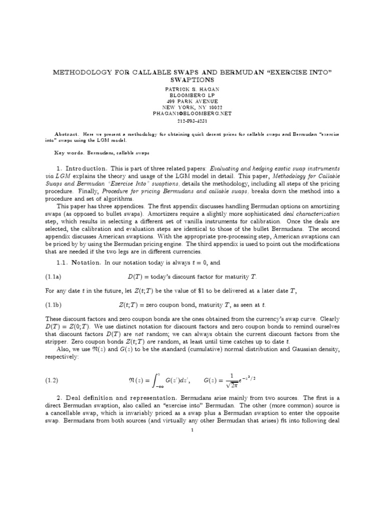 Call Able Swap | PDF | Swap (Finance) | Option (Finance)