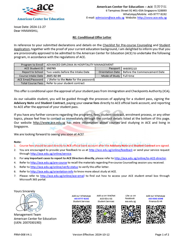 Offer ADHM 20241127 HIMANSHU | PDF | Payments | Banks