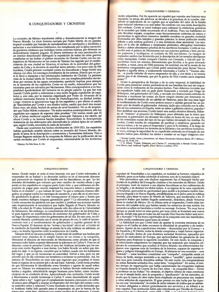 Brading Orbe Indiano Cap Conquistadores y Cronistas | PDF | Hernán Cortés | Nueva españa