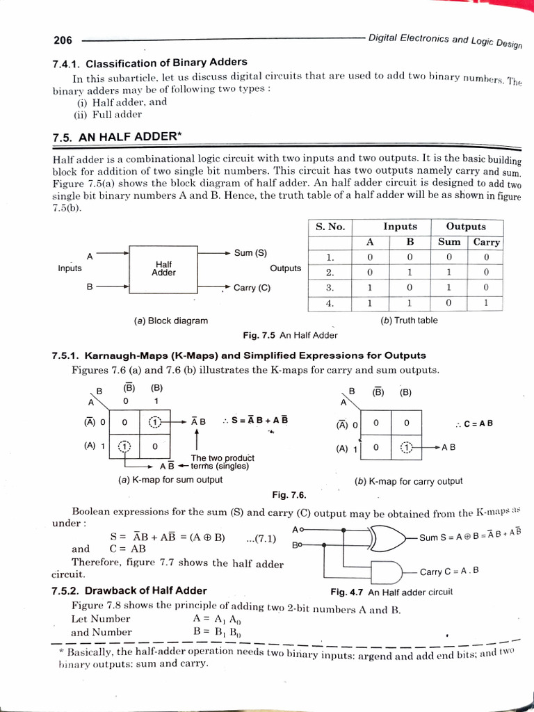 Adder | PDF | Subtraction | Arithmetic