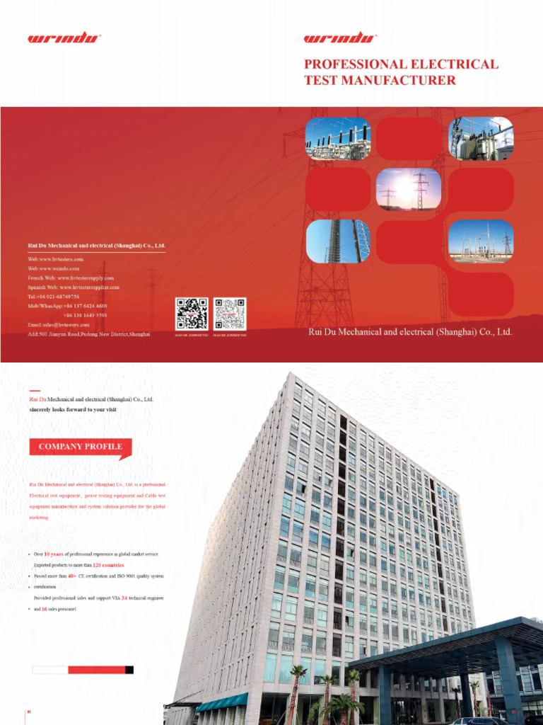 Brochure Electrical Testing Equipment | PDF