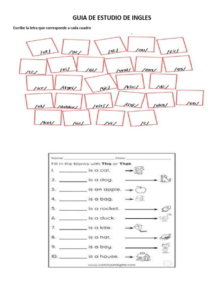 Guia de Estudio de Ingles | PDF
