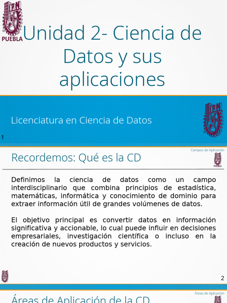 2 - Ciencia de Datos y Sus Aplicaciones | PDF | Ciencia de datos | Software de la aplicacion