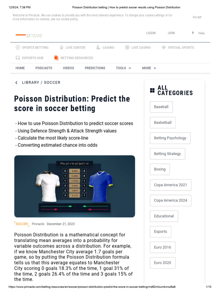 Poisson Distribution Betting - How To Predict Soccer Results Using ...