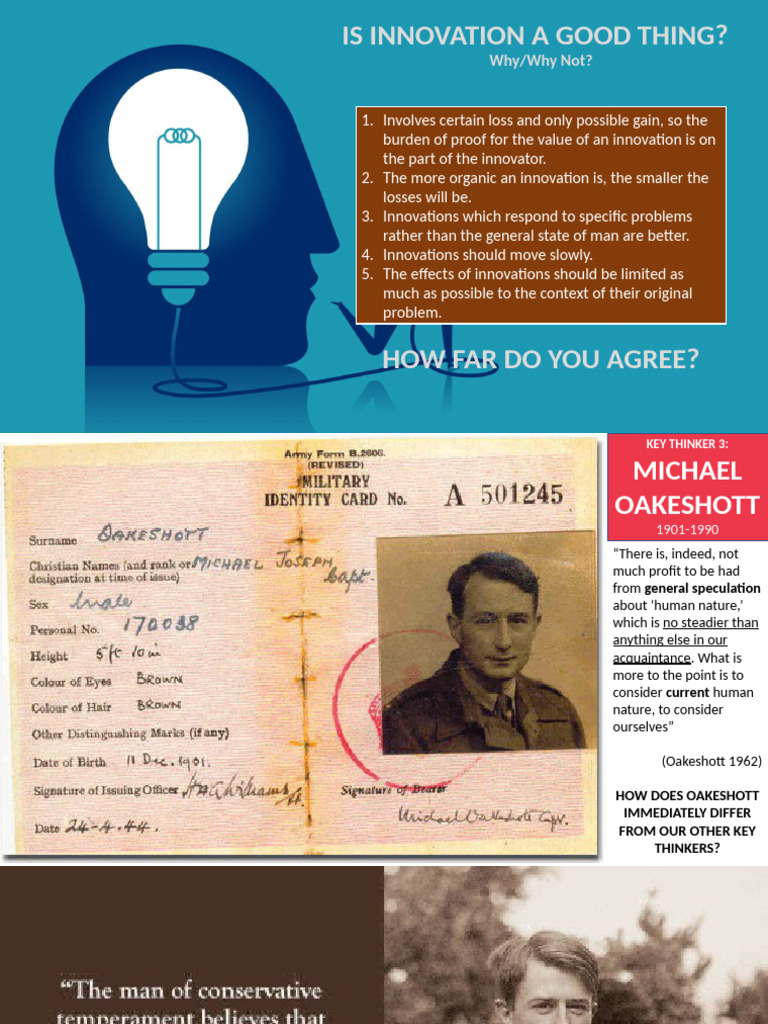 KT3 - Michael Oakeshott | PDF