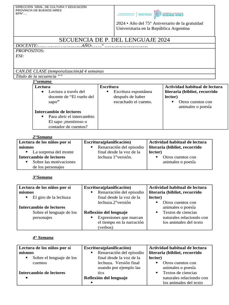 modelo de secuencia con las 4 partes fundamentales-nuevo | PDF ...