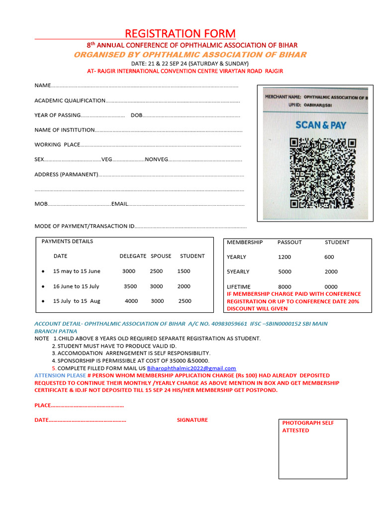 Registration Form at 23-Final June (Autorecovered) | PDF