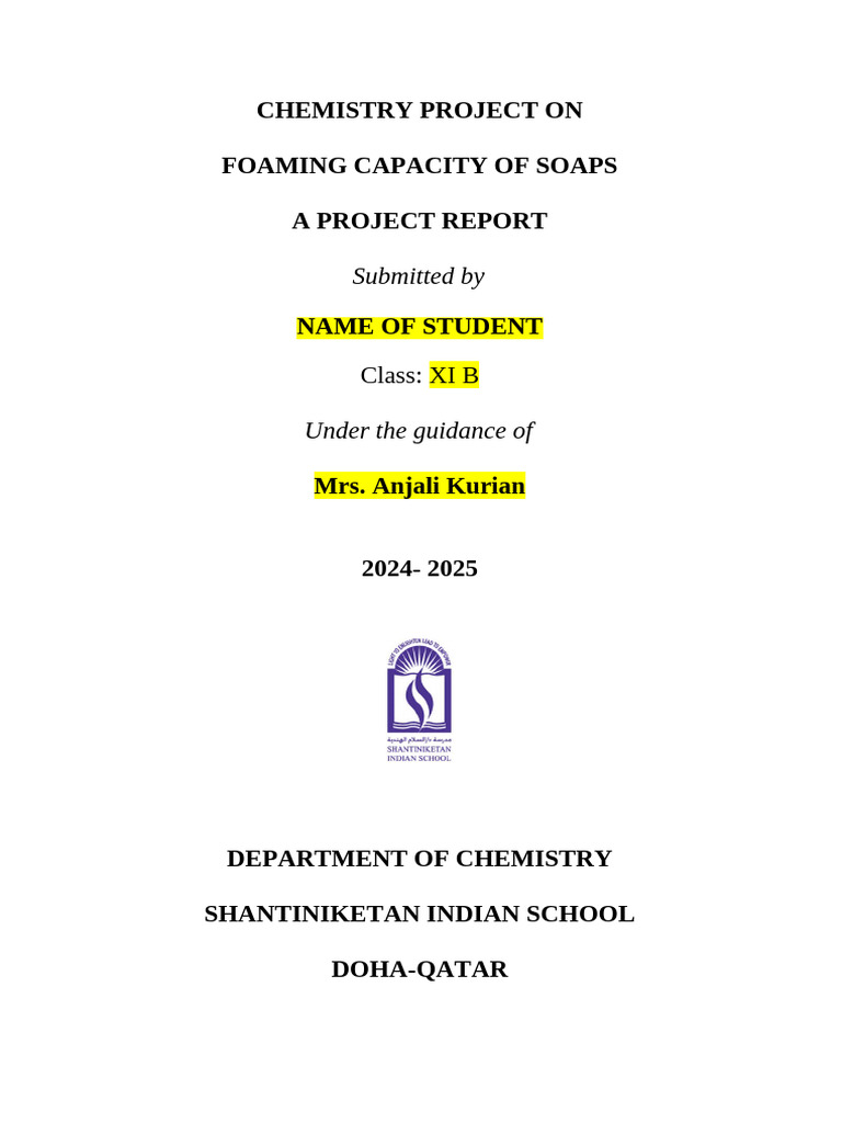 FRONT PAGE AND ACKNOWLEDGMENT _XI_PROJECT | PDF