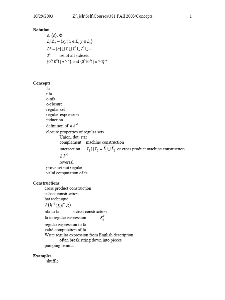 Concepts2 | PDF | Regular Expression | Linguistics