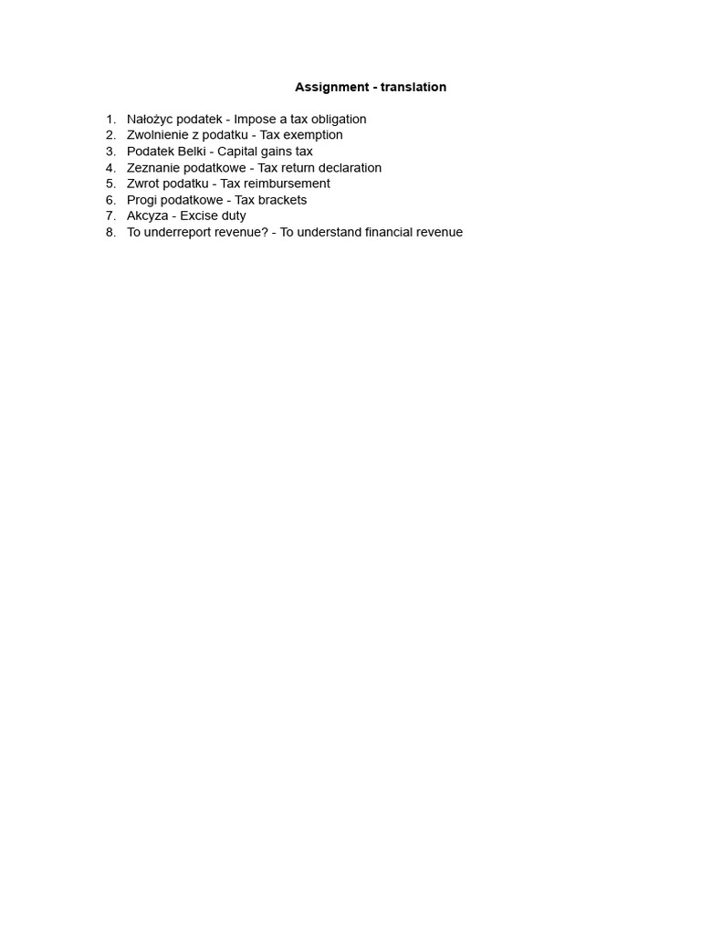 Assignment - Translation | PDF