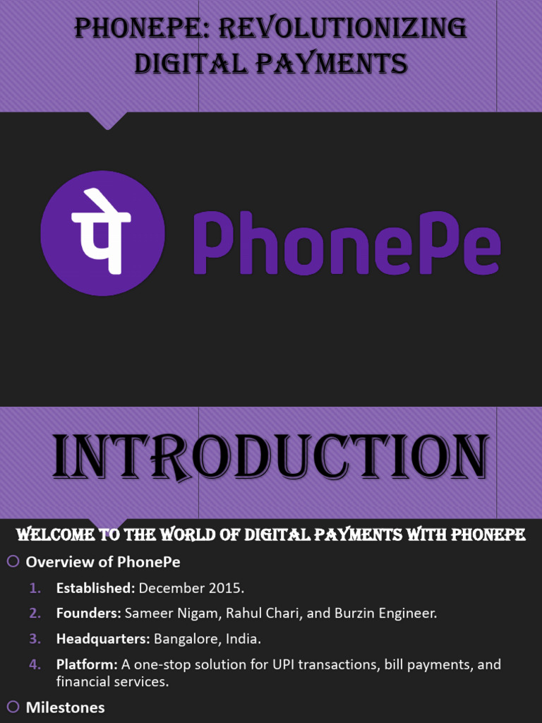 PhonePe PPT - 2 | PDF | Service Industries | Banking Technology