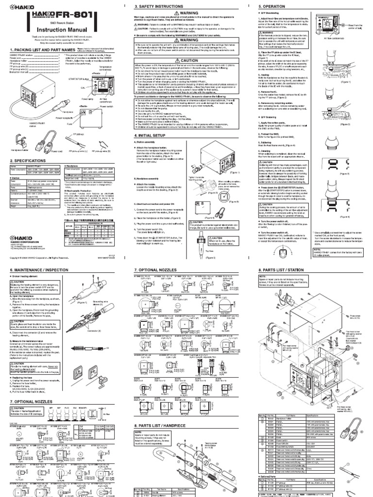 Manual Estacao Fr-801 | PDF