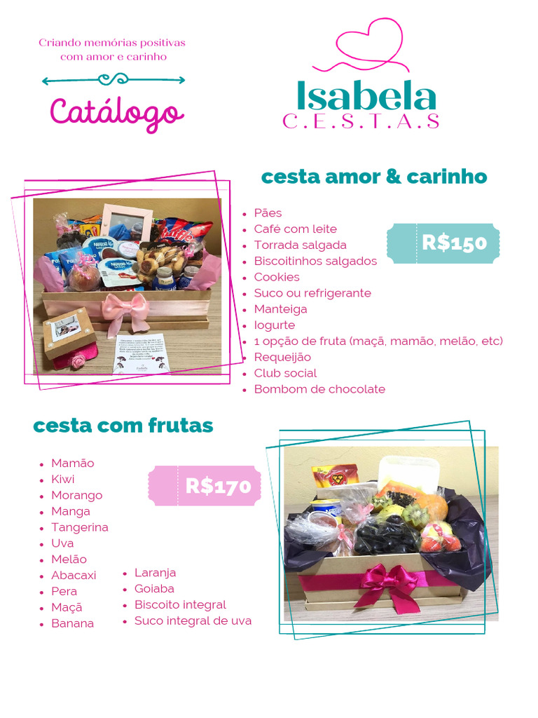 Catálogo Isabela Cestas | PDF