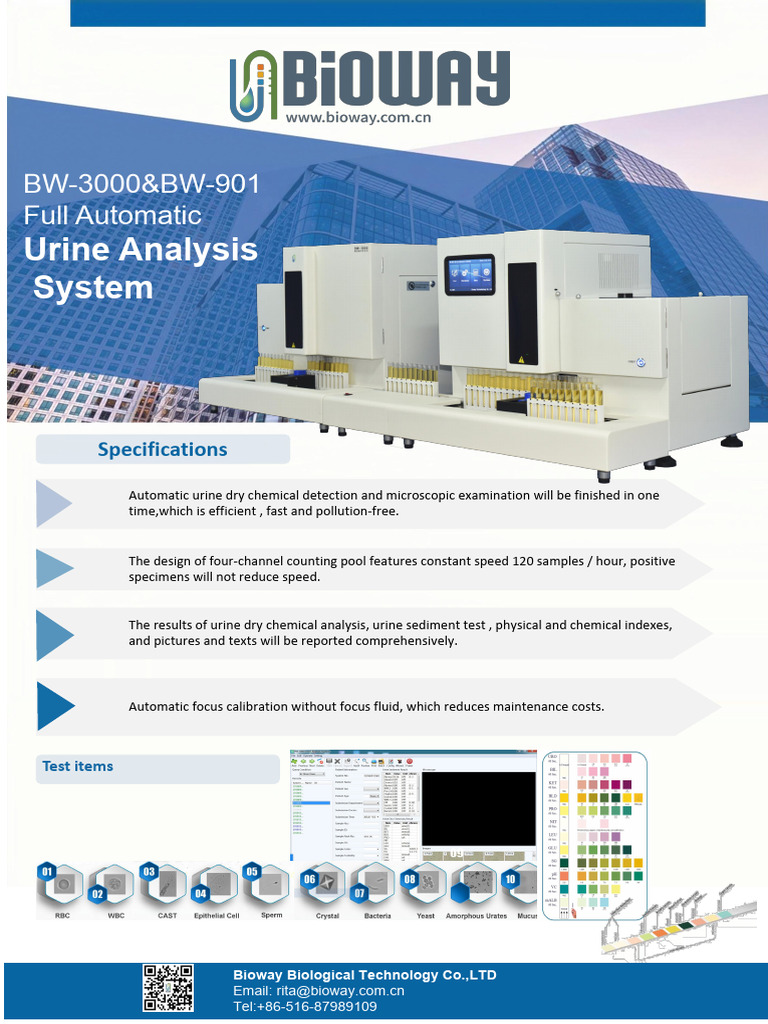 BW-3000&BW-901 CATALOG | PDF | Red Blood Cell