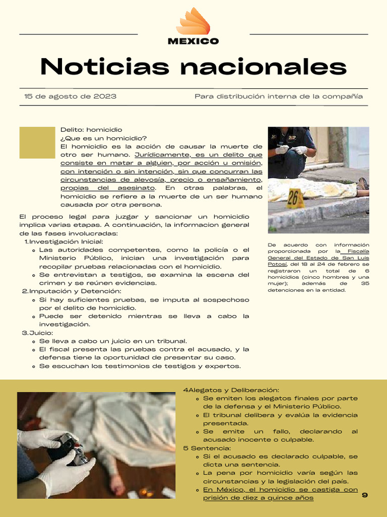 Documento A4 Hoja de Periódico Noticias Informativo Comunicación de La ...