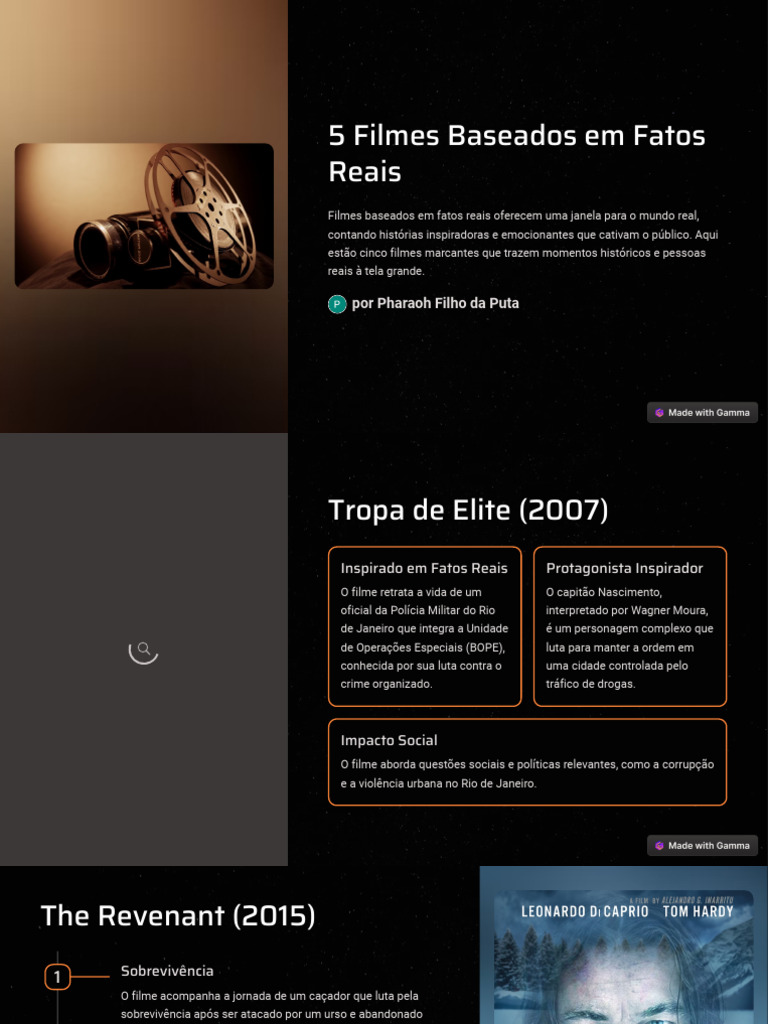 5-Filmes-Baseados-em-Fatos-Reais | PDF