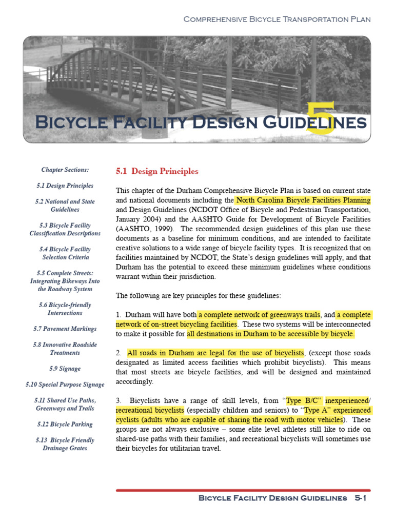 Bicycle Facility Design Guide | PDF | Cycling Infrastructure | Traffic