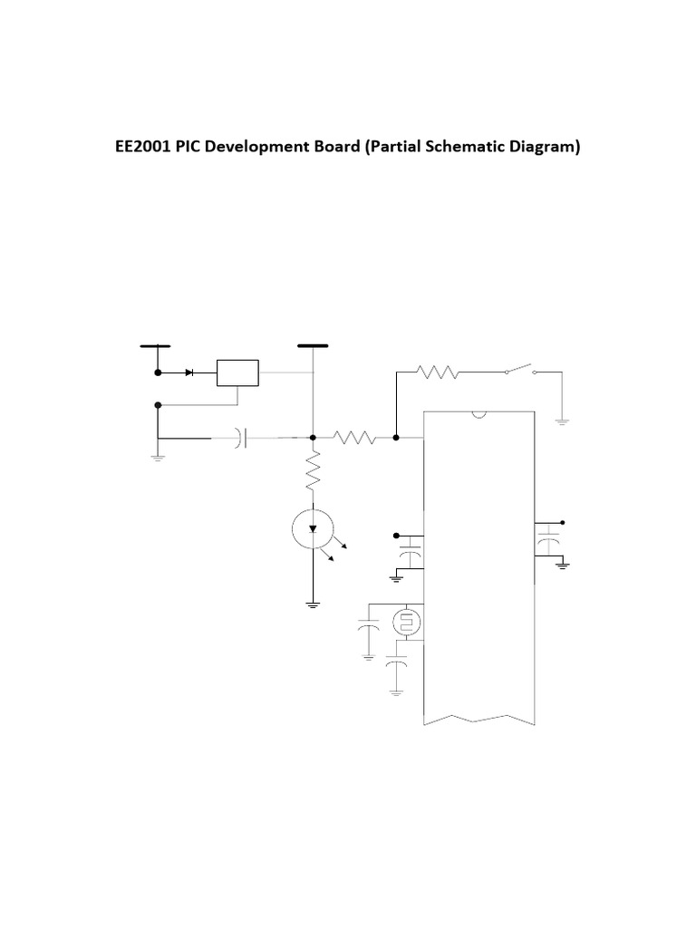 EE2001 PIC Development Board Schematic | PDF