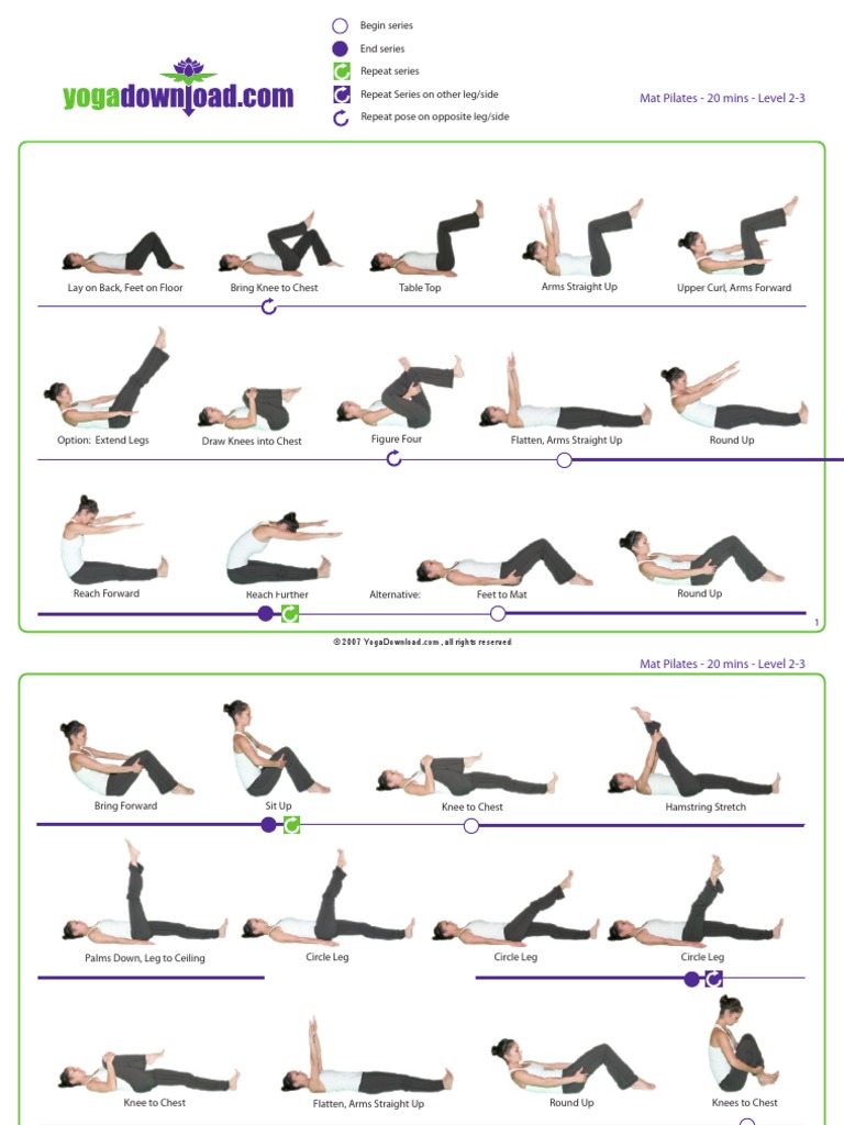 Level 2-3 Mat Pilates Routine | PDF | Wellness | Lifestyle