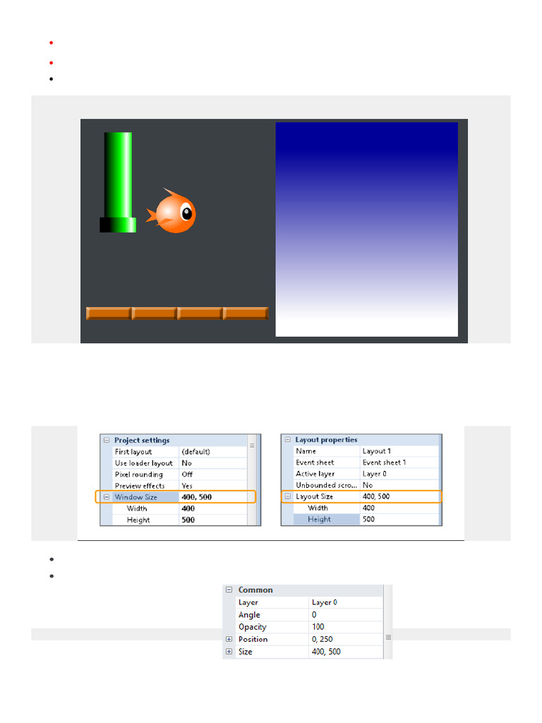 Atividade 3 - Flappy Bird Construct | PDF