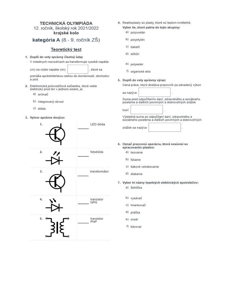 KK TO Kata 21 22 Ulohy-2 | PDF