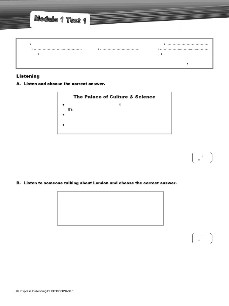 Flash Klasa 6: Listening, Reading, and Grammar Exercises | PDF