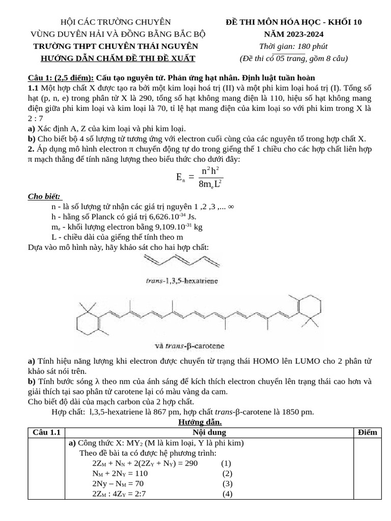 Chuyen Thai Nguyen - Hoa 10 - HDC | PDF
