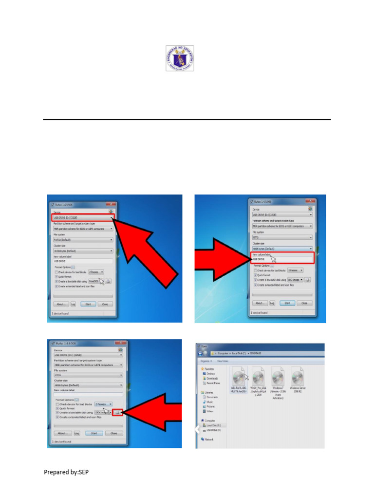 Create Bootable USB with Rufus Guide | PDF
