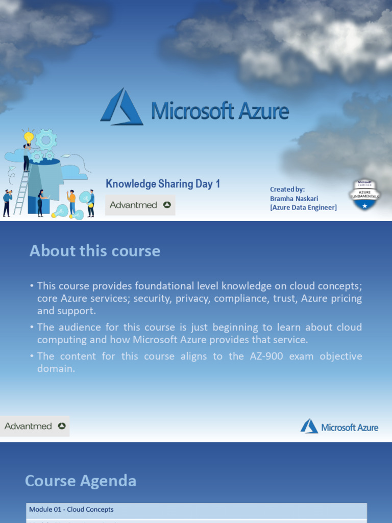 Azure Fundamental Day 1 1712554629 | PDF | Cloud Computing | Microsoft Azure