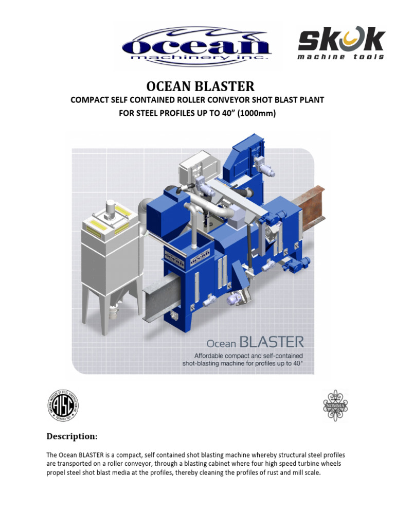 Ocean Blaster Shot Blast Plant Overview | PDF | Switch | Elevator