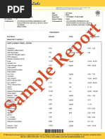 Sample Report Lal Path Labs | PDF | Medical Specialties