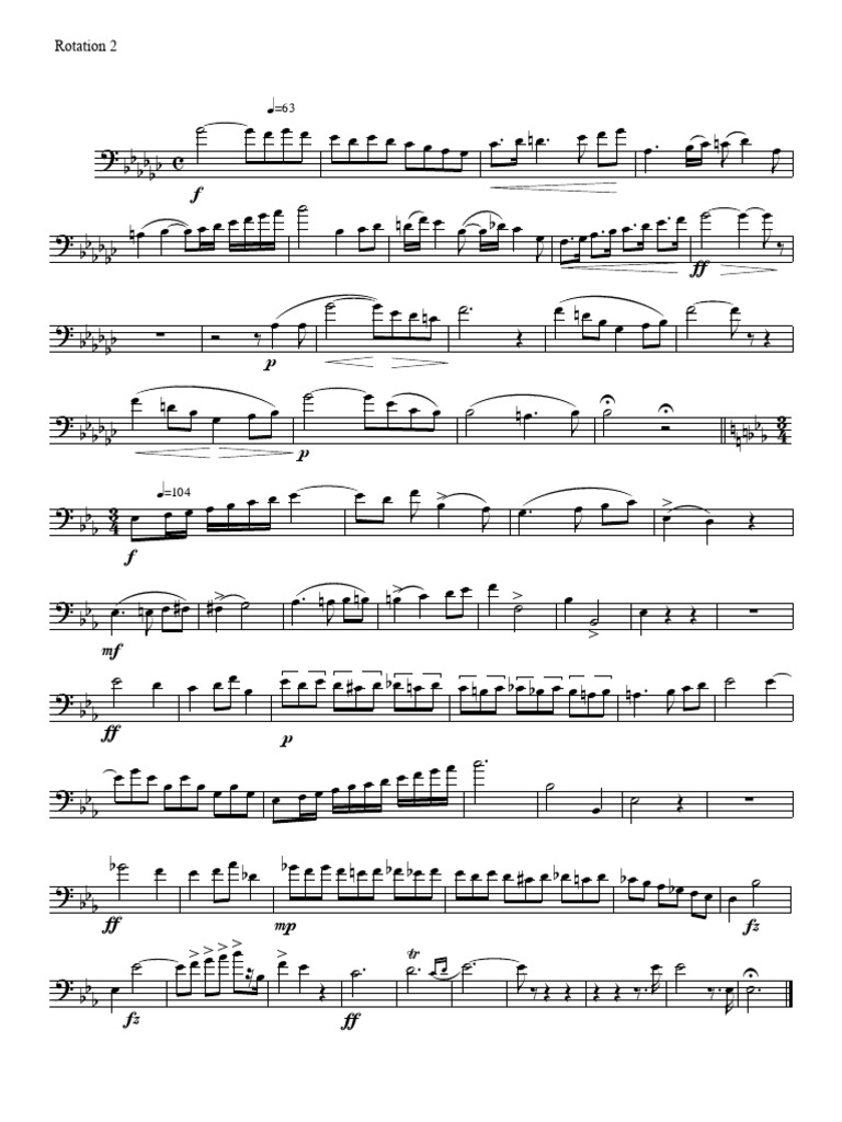 R2 EUPHONIUM - 10 Morceau Symphonique - Guilmant - Euphonium - For NCBA Coord | PDF | Musical ...