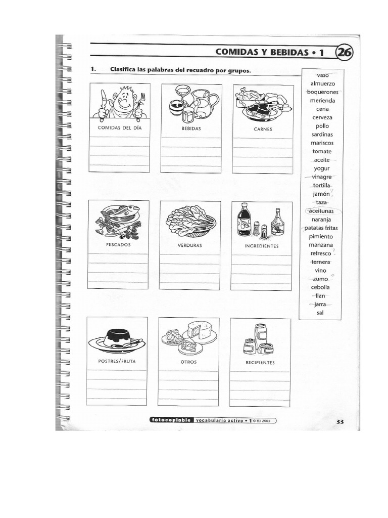 Comidas y Bebidas | PDF