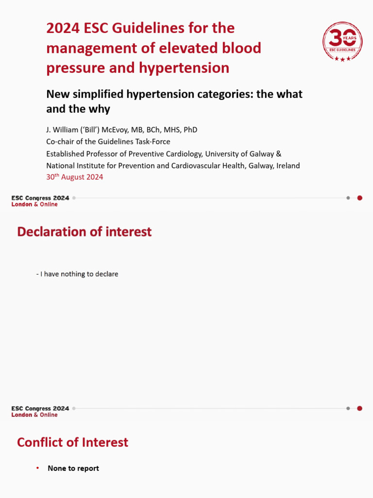 New Simplified Hypertension Categories | PDF | Hypertension | Diseases ...