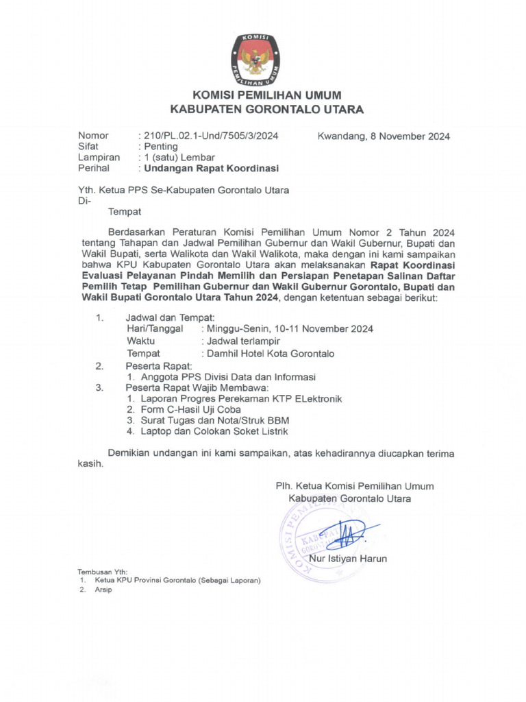 Und Rakor 10-11 Nov 2024 - PPS | PDF