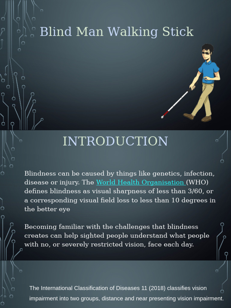 Blind Man Walking Stick | PDF | Visual Impairment | Ultrasound