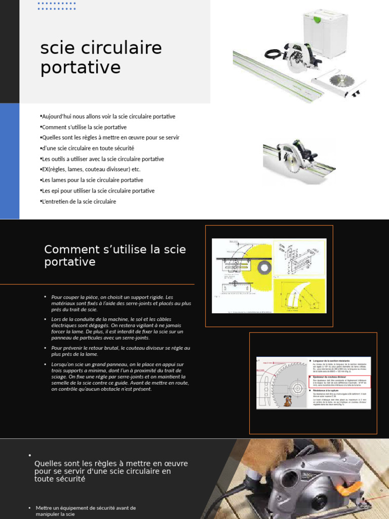 Scie Circulaire Portative | PDF | Équipement de protection individuelle