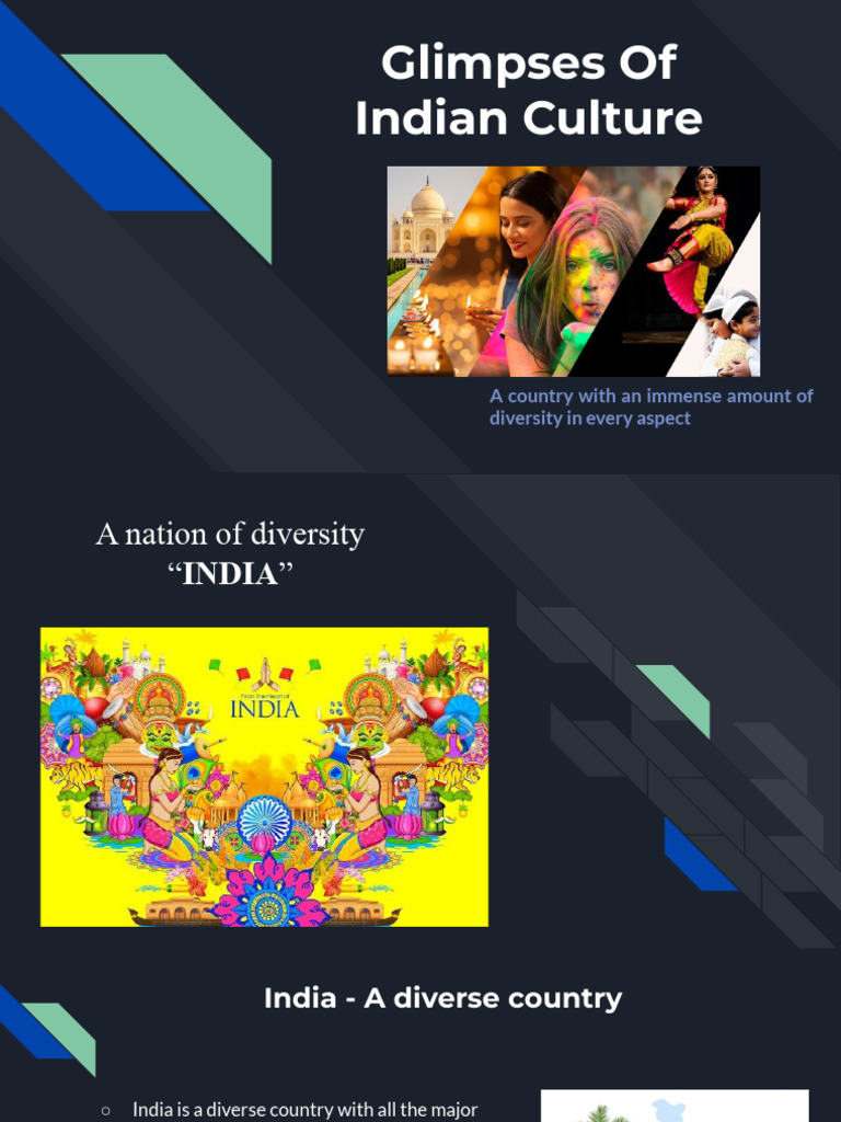 Glimpses Of Indian Culture | PDF | Indian Cuisine | South Asia